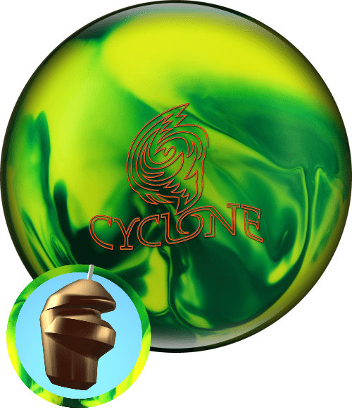 Ebonite Cyclone Green Yellow Pearl Bowling Ball + FREE SHIPPING ...