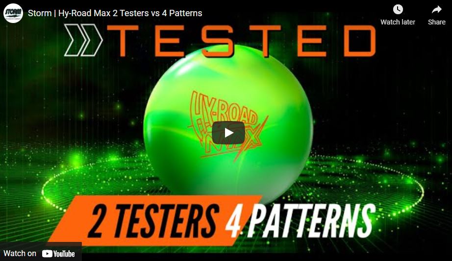 Storm | Hy-Road Max Bowling Ball | 2 Testers vs 4 Patterns ...
