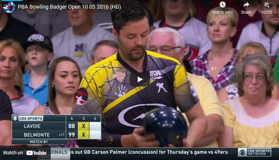 2016 PBA Badger Open With Rash, Fach, Lavoie, Belmonte, And Malott ...