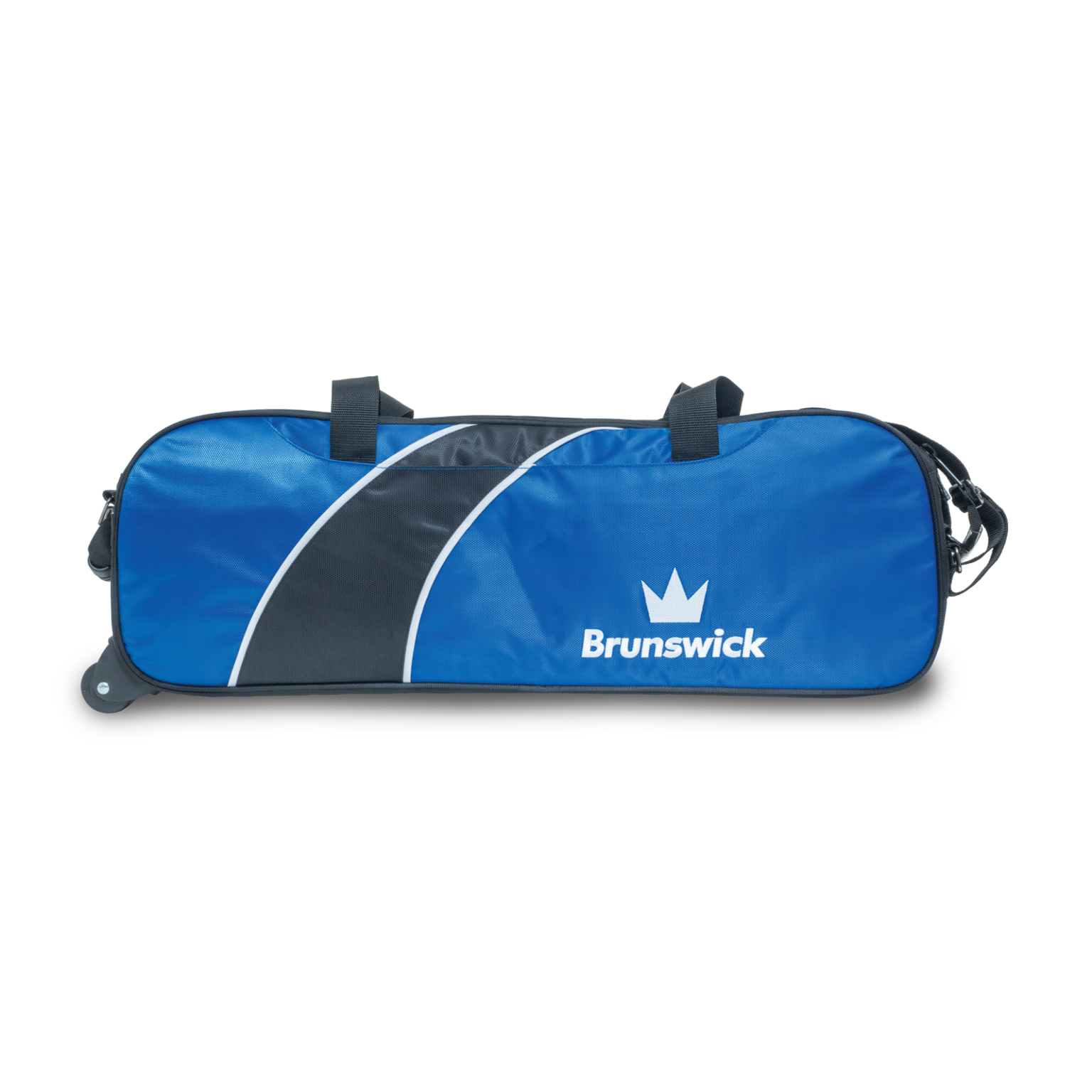 Brunswick Edge 3 Ball Triple Tote Roller Blue Without Pouch Bowling Bag ...