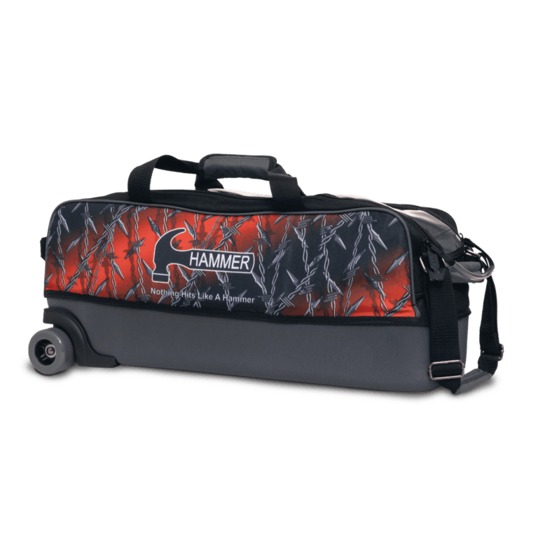 Hammer Barbed Wire Dye Sub Triple 3 Ball Tote Bowling Bag + FREE ...
