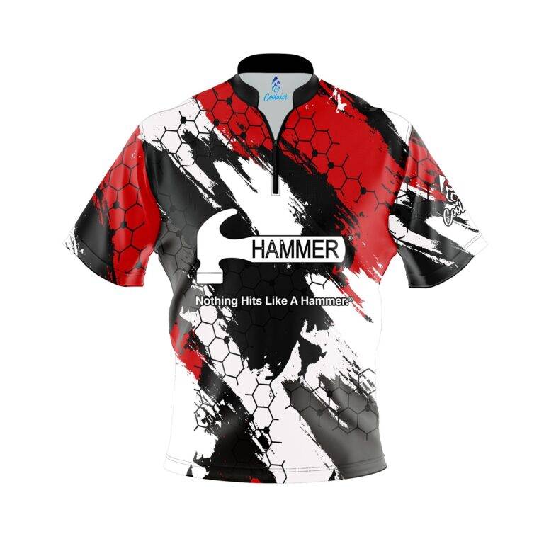 Hammer Red Hexagram Quick Ship CoolWick Bowling Jersey + FREE SHIPPING ...