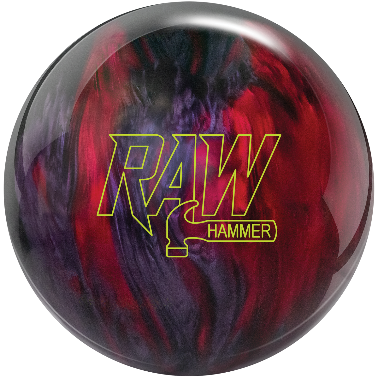 Hammer Raw Hammer Red Smoke Black Bowling Ball + FREE SHIPPING ...