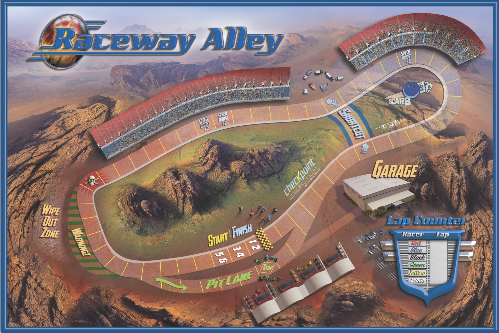 Raceway Alley Board Game + FREE SHIPPING at BowlersMart.com