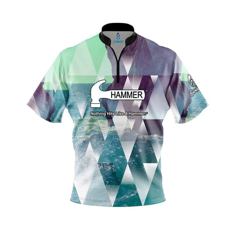 Hammer Geometric Ocean Fast Track CoolWick Bowling Jersey + FREE ...