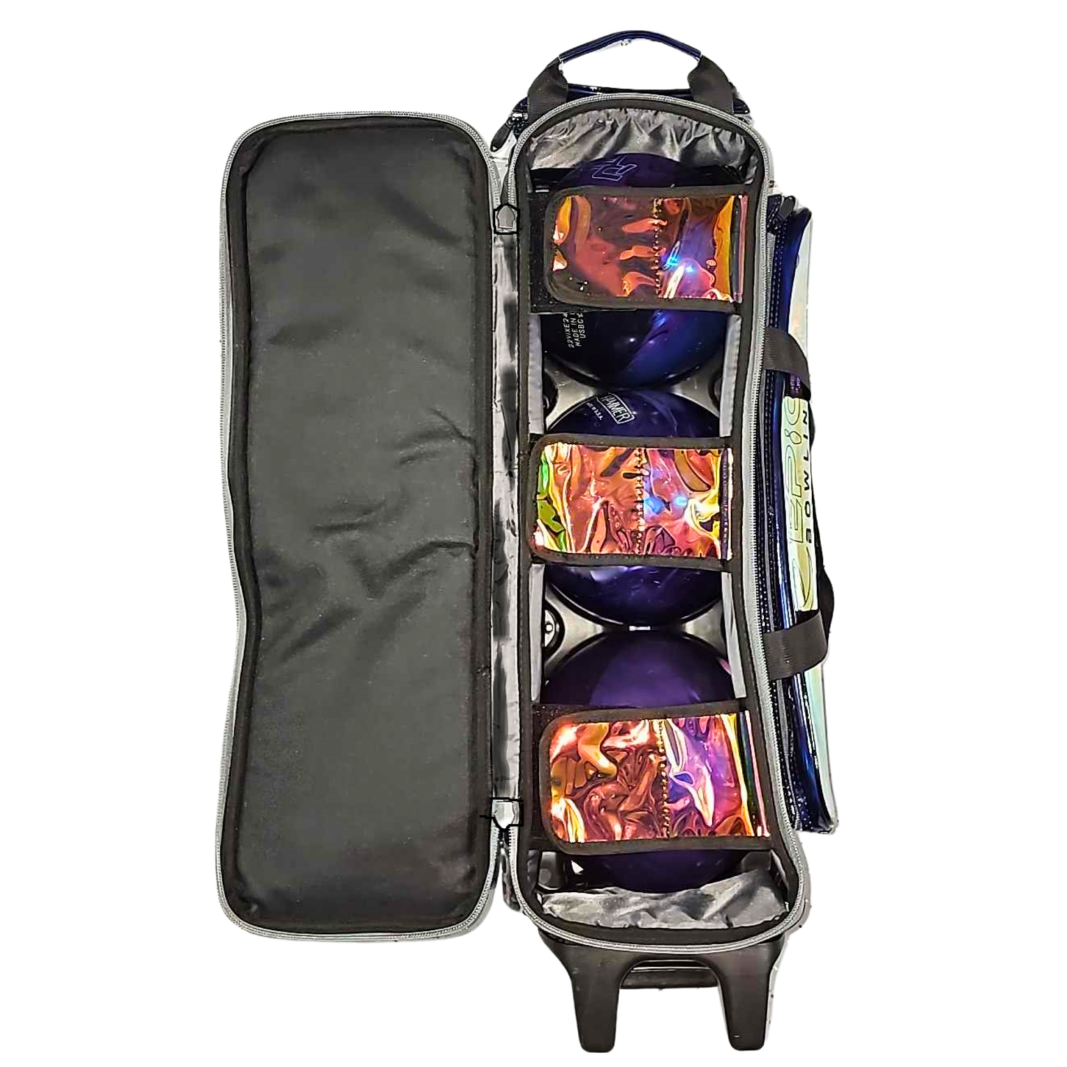 Epic 3 Ball Triple Superior Violet Holo Bowling Bag