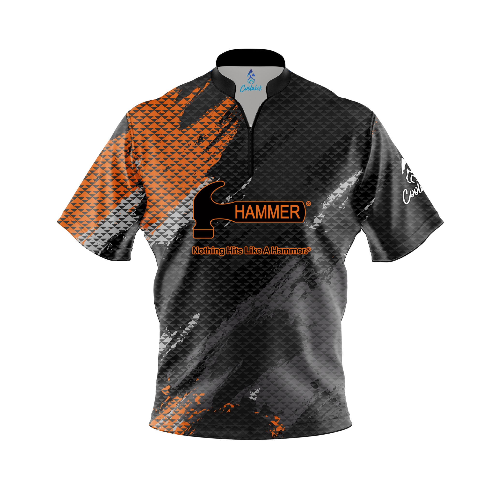 Hammer Ideal Quick Ship CoolWick Sash Zip Bowling Jersey + FREE ...