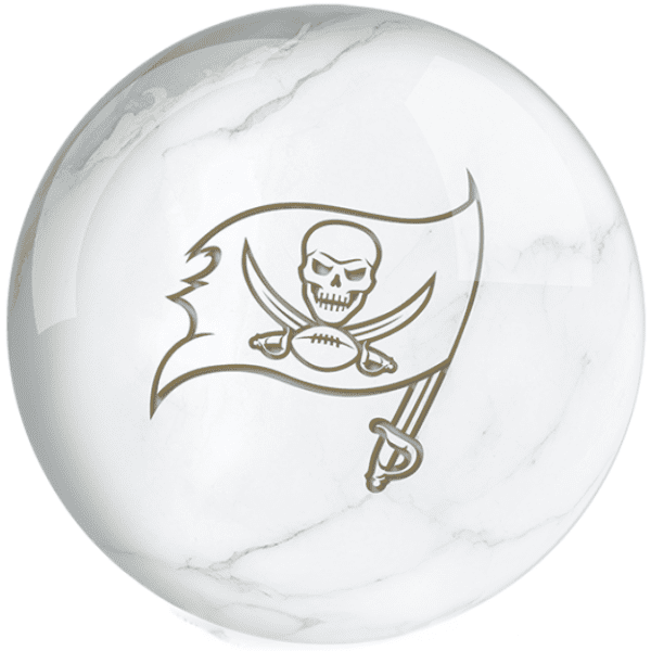 OTB NFL Tampa Bay Buccaneers White Marble Bowling Ball + FREE SHIPPING ...